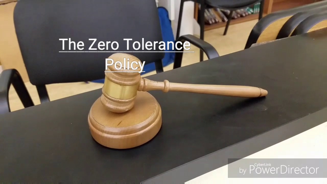 The Zero Tolerance Policy psa - YouTube