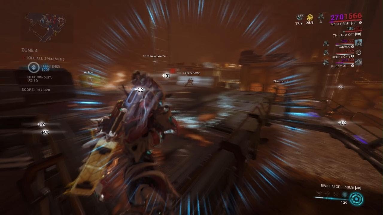 Warframe Sanctuary Onslaught Mesa score 1,461,080 - YouTube