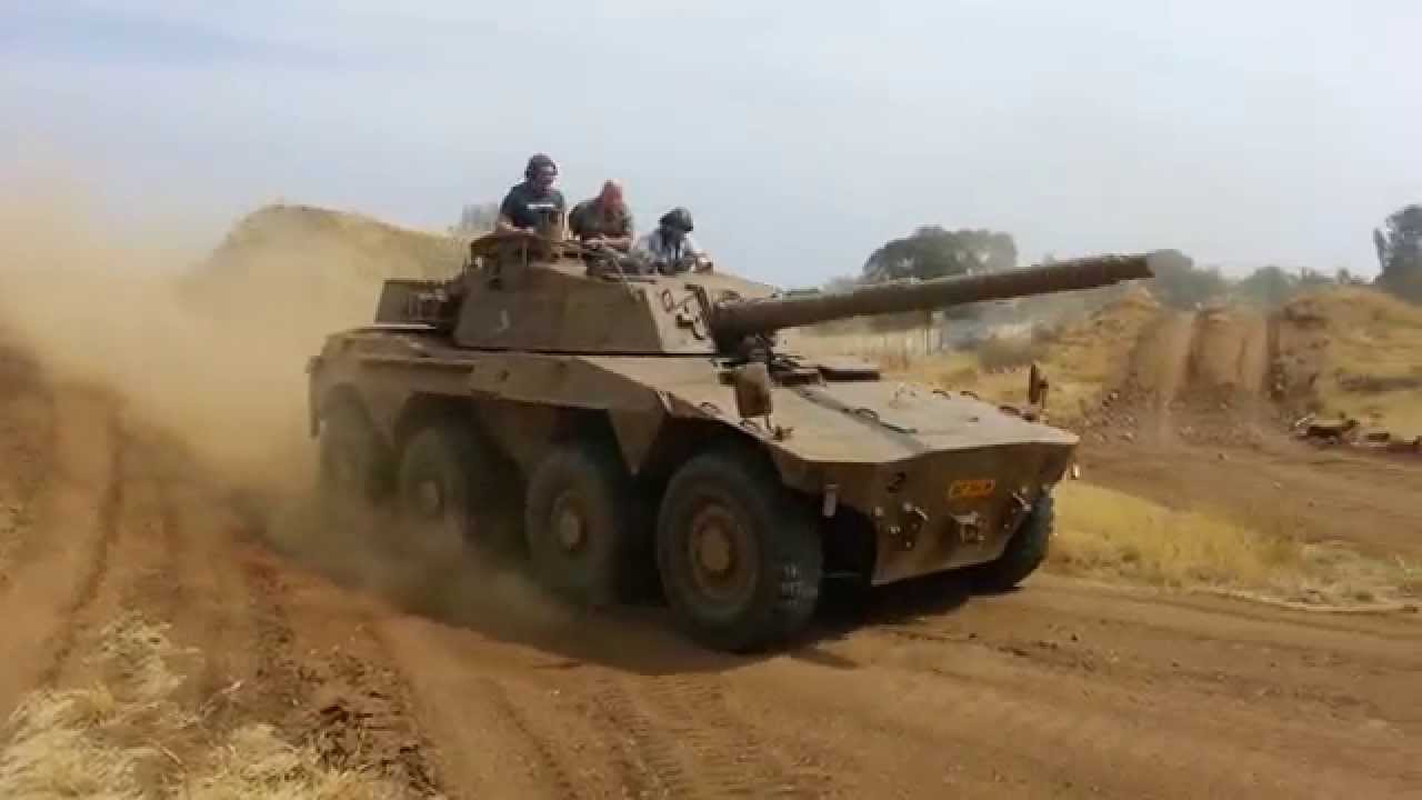20140923 SANDF Rooikat Armoured Car on the test track 002 - YouTube