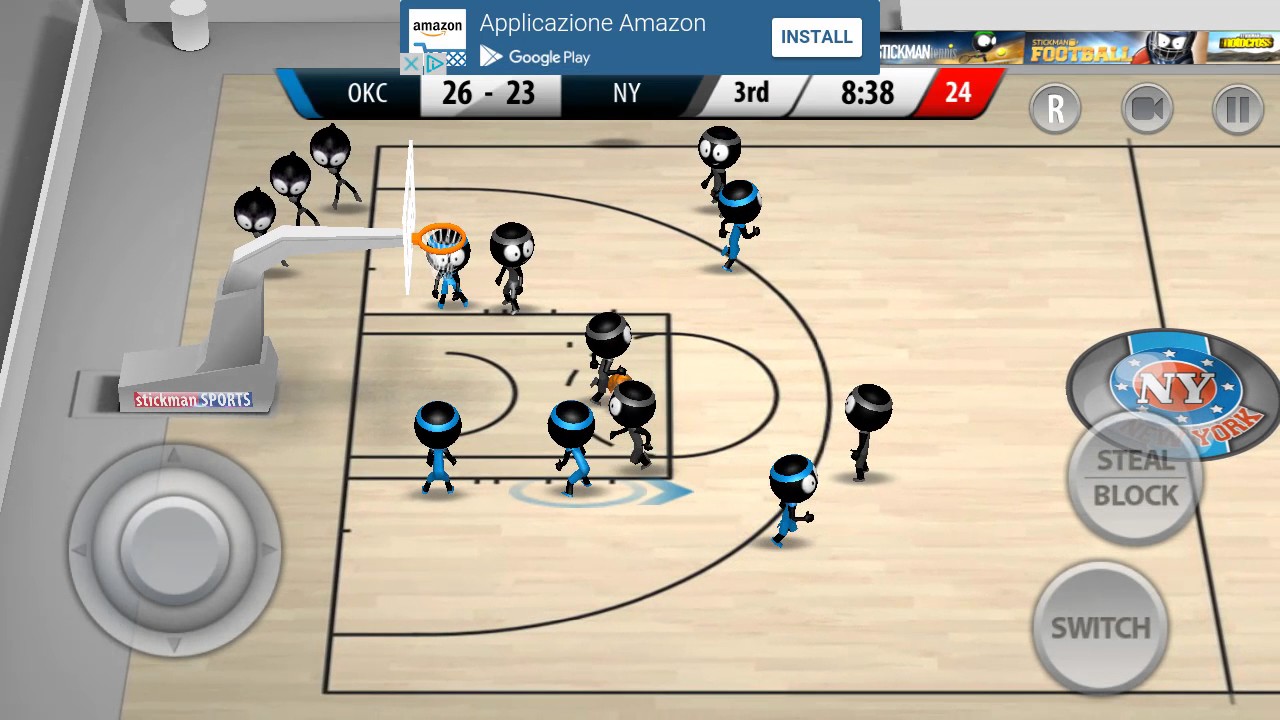Stickman Basketball 2017 | Android Gameplay #3 - YouTube