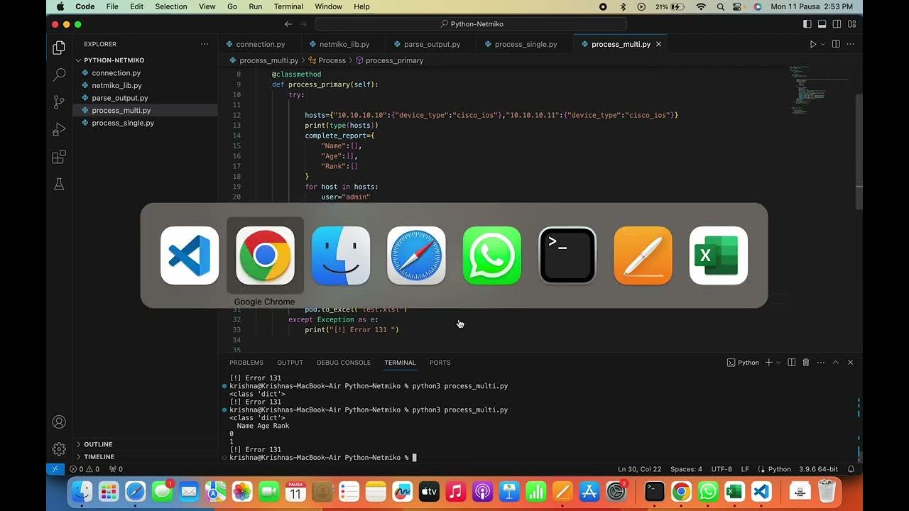 Python Netmiko Lecture 6 Create Excel Reports Using Pandas Youtube