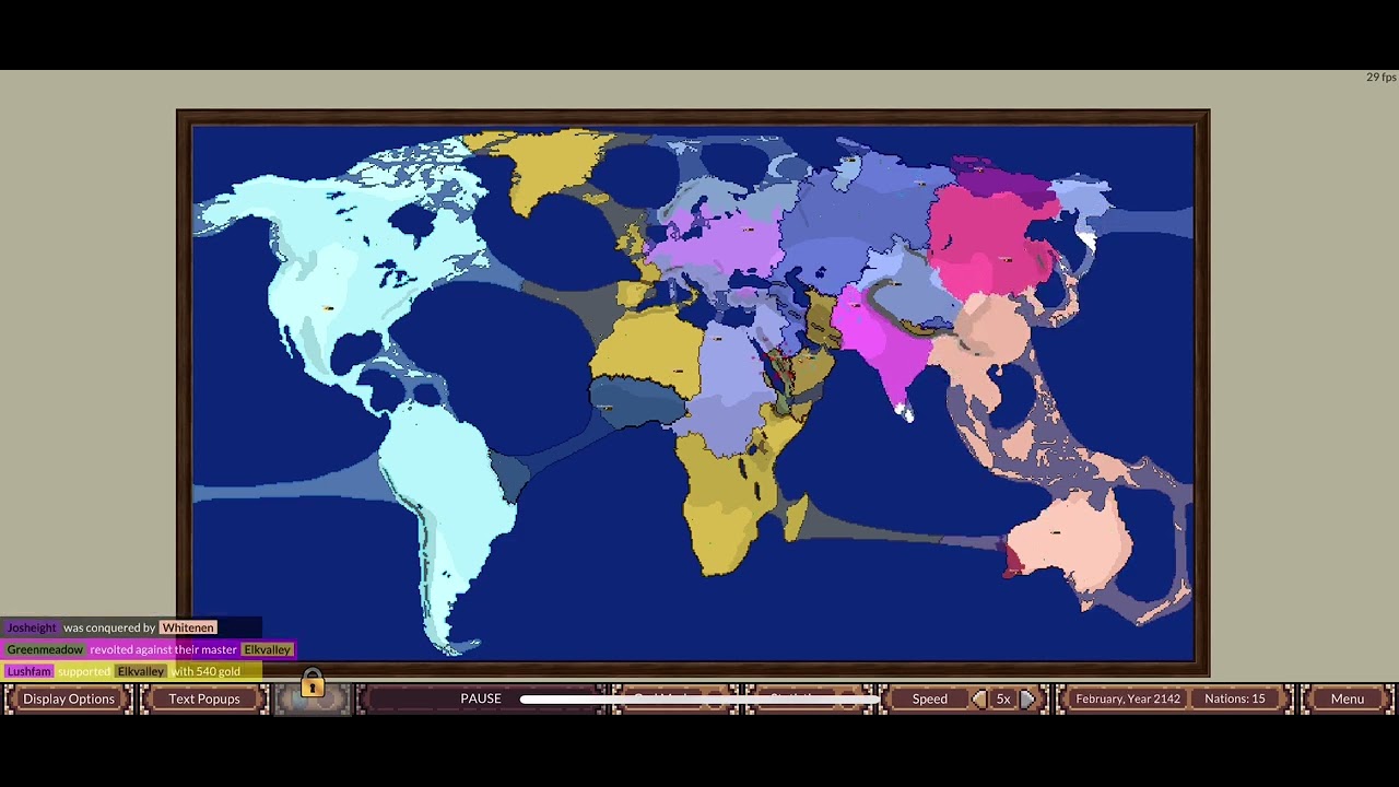 Ages of Conflict World Map simulation Part 2 - YouTube