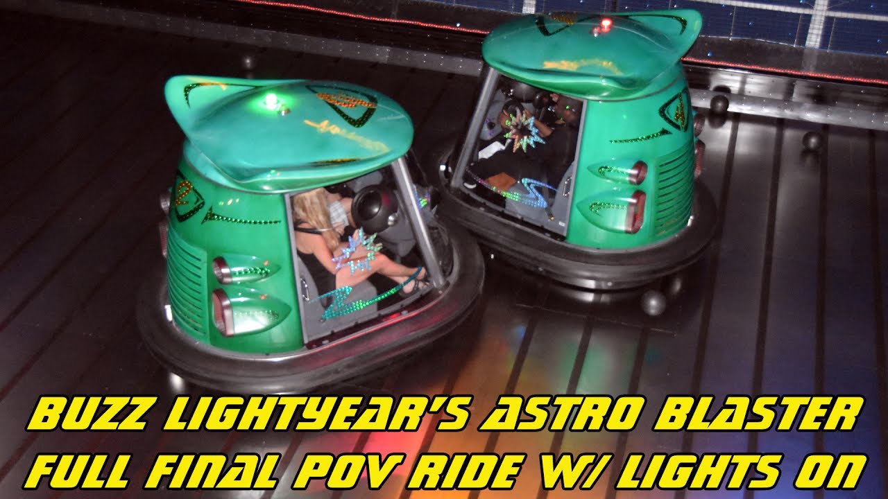 Buzz Lightyear's Astro Blaster Final POV Ride w/ Lights On After ...