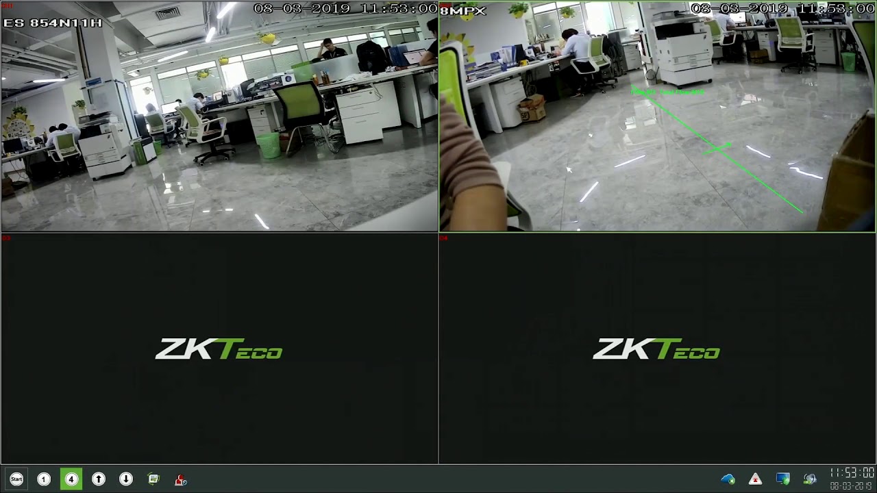 Part1 ZKTeco IP camera IVA smart functions:People C Counting - YouTube
