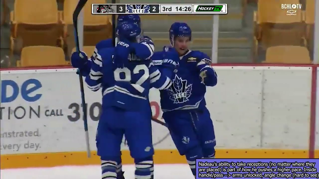 Bradley Nadeau - BCHL Showcase Goal Scoring + Habits - YouTube
