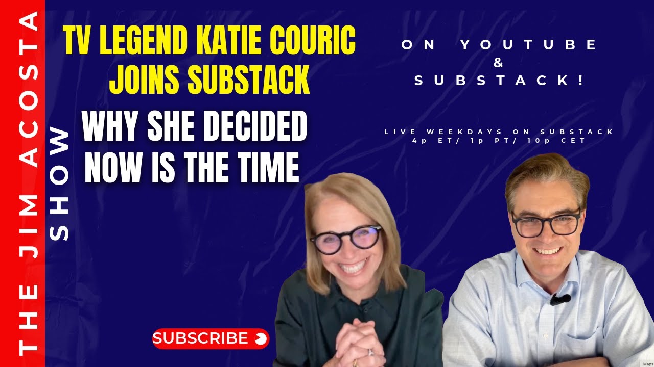 🚨 #EXCLUSIVE: FIRST EVER Substack Live interview with Katie Couric! - YouTube