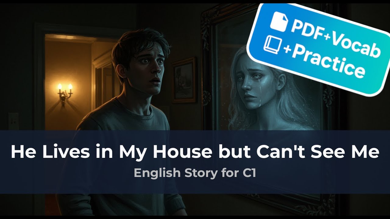 English Story (C1) - 👻 He Lives in My House but Can't See Me | FREE PDF ...