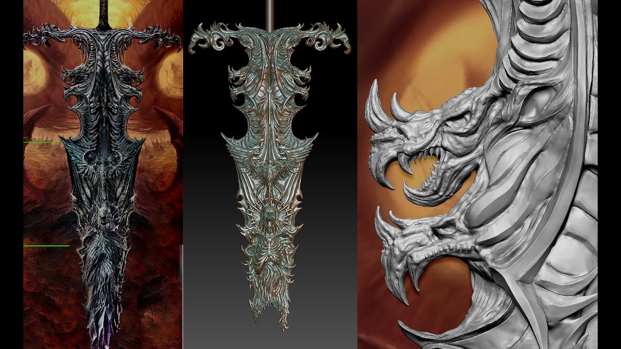 Chaos Champion Warhammer 40k sword making pt 3. Adding details - YouTube