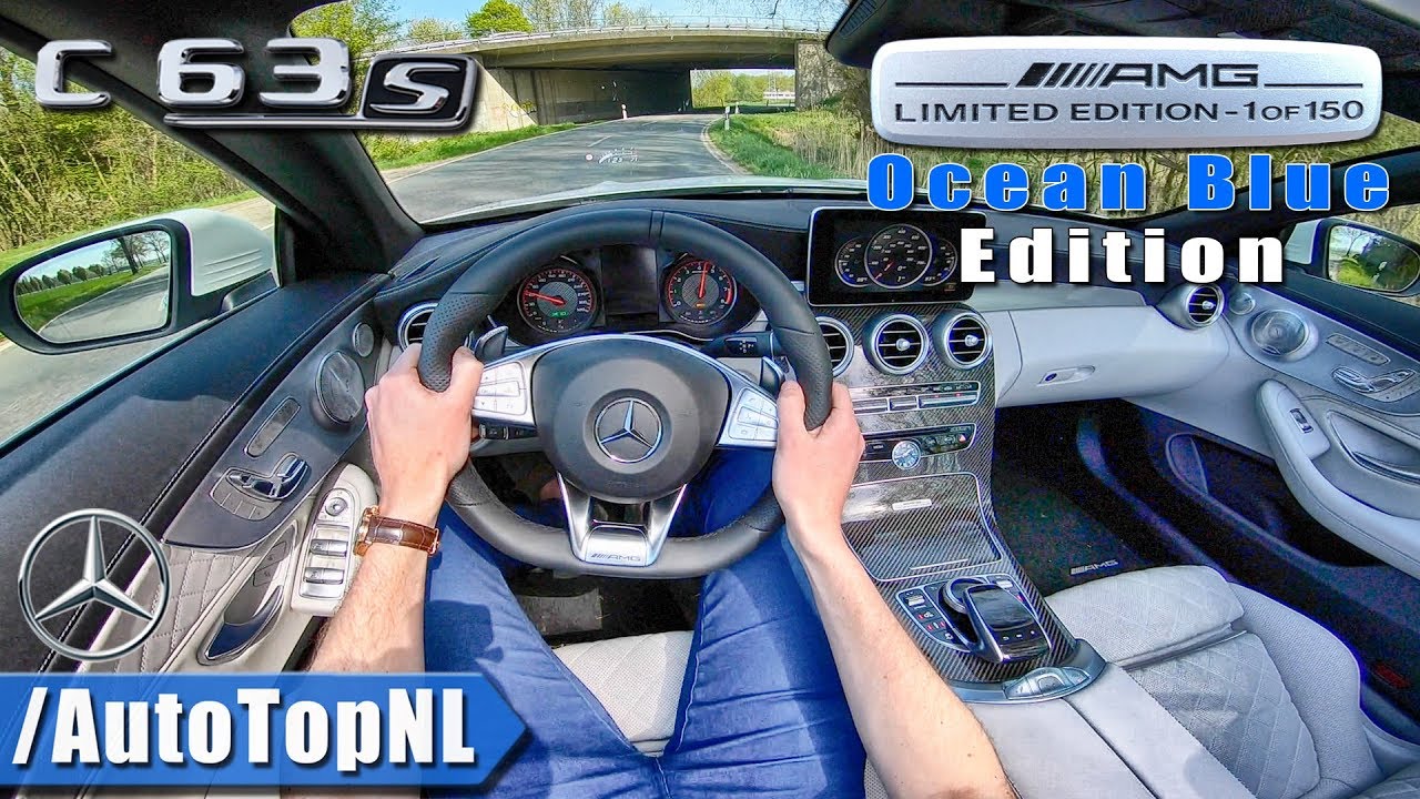Mercedes AMG C63 S Convertible | 1 of 150 Ocean Blue Edition | POV Test ...