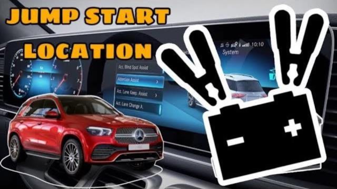 Mercedes-Benz GLE 300d JUMP START LOCATION - YouTube