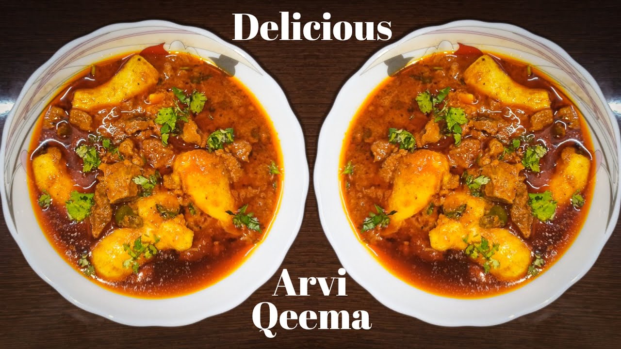 Arvi Keema Recipe | How to Make Arvi Keema In Hindi | Arvi Gosht Recipe ...