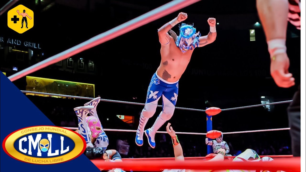 CMLL | La Fuerza Poblana derrota a Vegas, Max Star y Futuro - YouTube