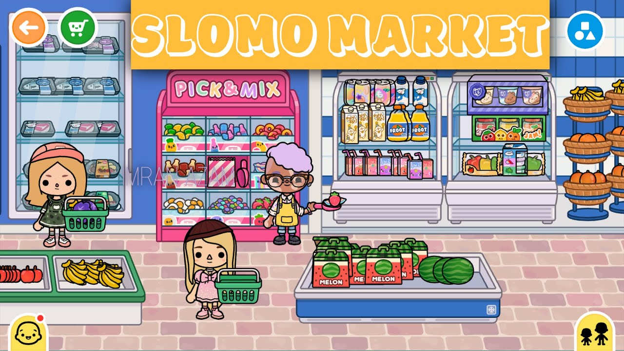 FULL DESIGN 🤩 SLOMO SUPERMARKET 🛒🦥 TOCA BOCA WORLD 🌍 - YouTube