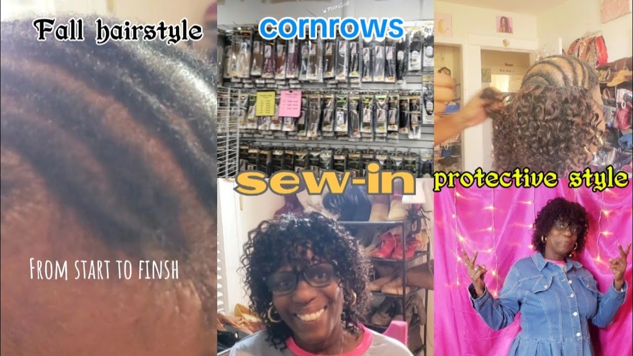 Sew-in Hairstyle/Protective Style/beginning to end/Beginner friendly ...
