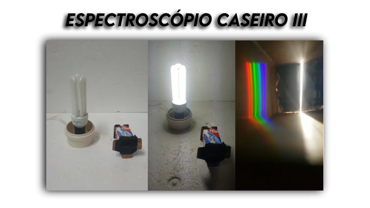 Experimentando: Espectroscópio caseiro III / Homemade spectrograph III ...