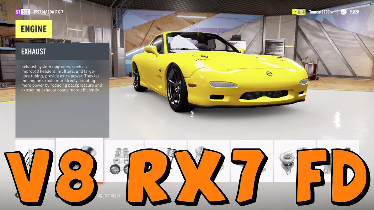 Forza Horizon 2 | V8 Mazda RX7 FD | Drift Build - YouTube