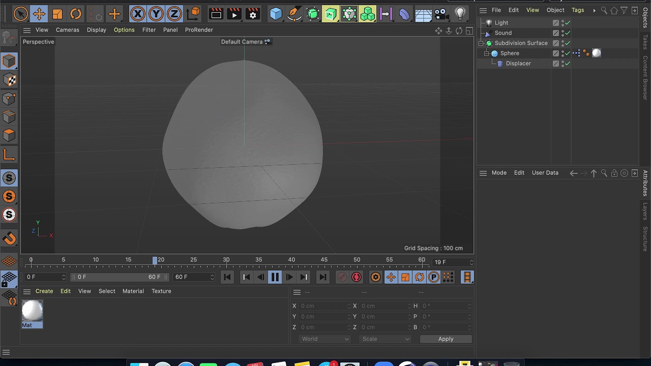 Noise Displacement (Sound+C4D)3 - YouTube