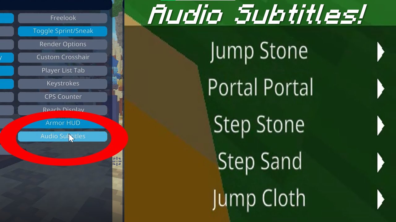 How to use audio subtitles in Onix Client? #minecraftclient #minecraft ...