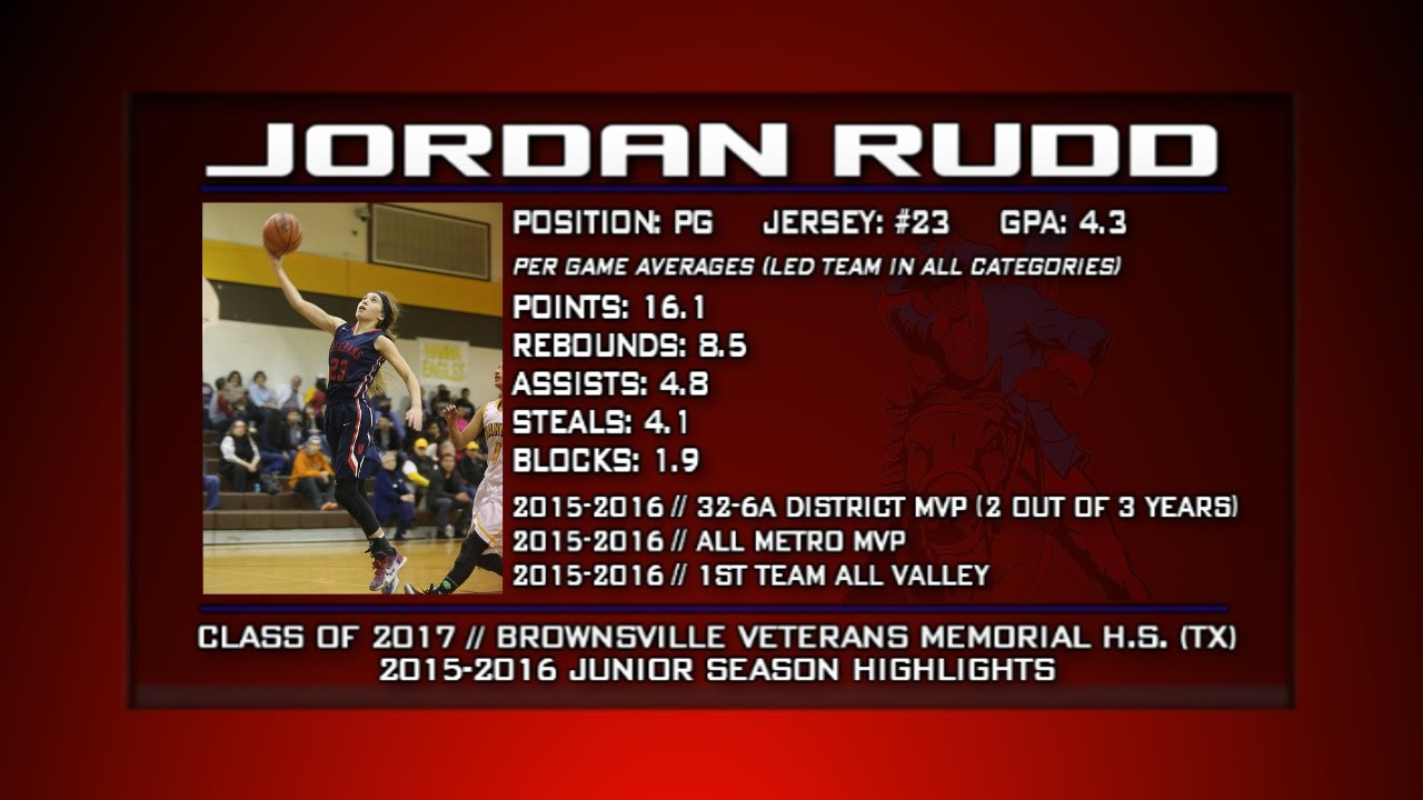 Brownsville Vets PG Jordan Rudd (Junior Highlights) - YouTube