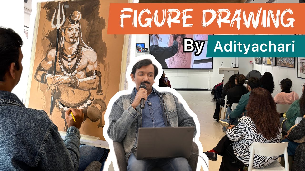 Figure drawing demonstration by Adityachari sir | Part-2 - YouTube
