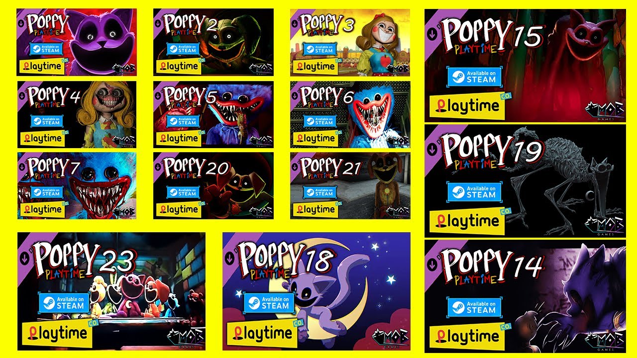 Poppy Playtime: 1,2,3,4,5,6,7,8,9,10,11,12,13,14,15,16,17,18,19,20,21 ...