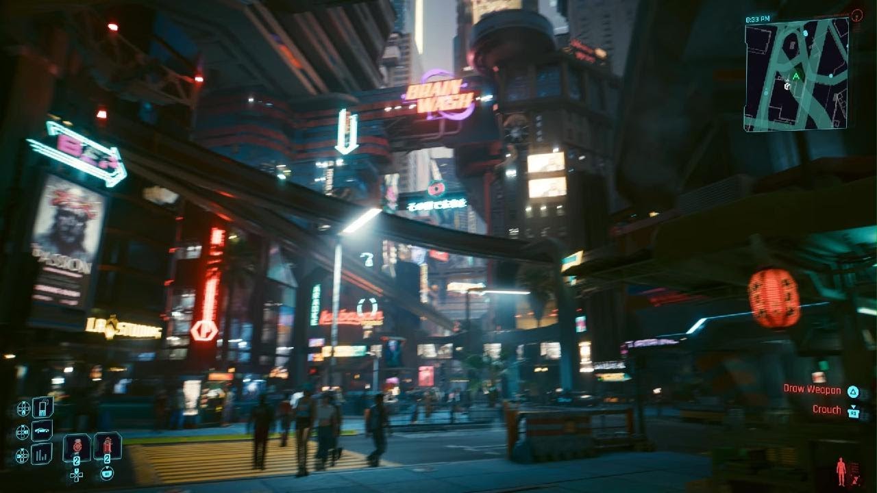 Cyberpunk 2077 (PS5) - Night City - NEON LIGHTS! - YouTube