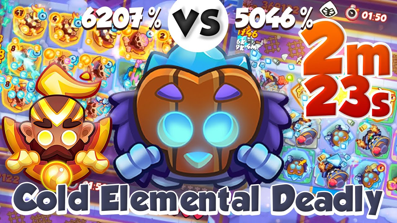 COLD ELEMENTAL is Deadly, BEAT MONK | PVP Rush Royale - YouTube