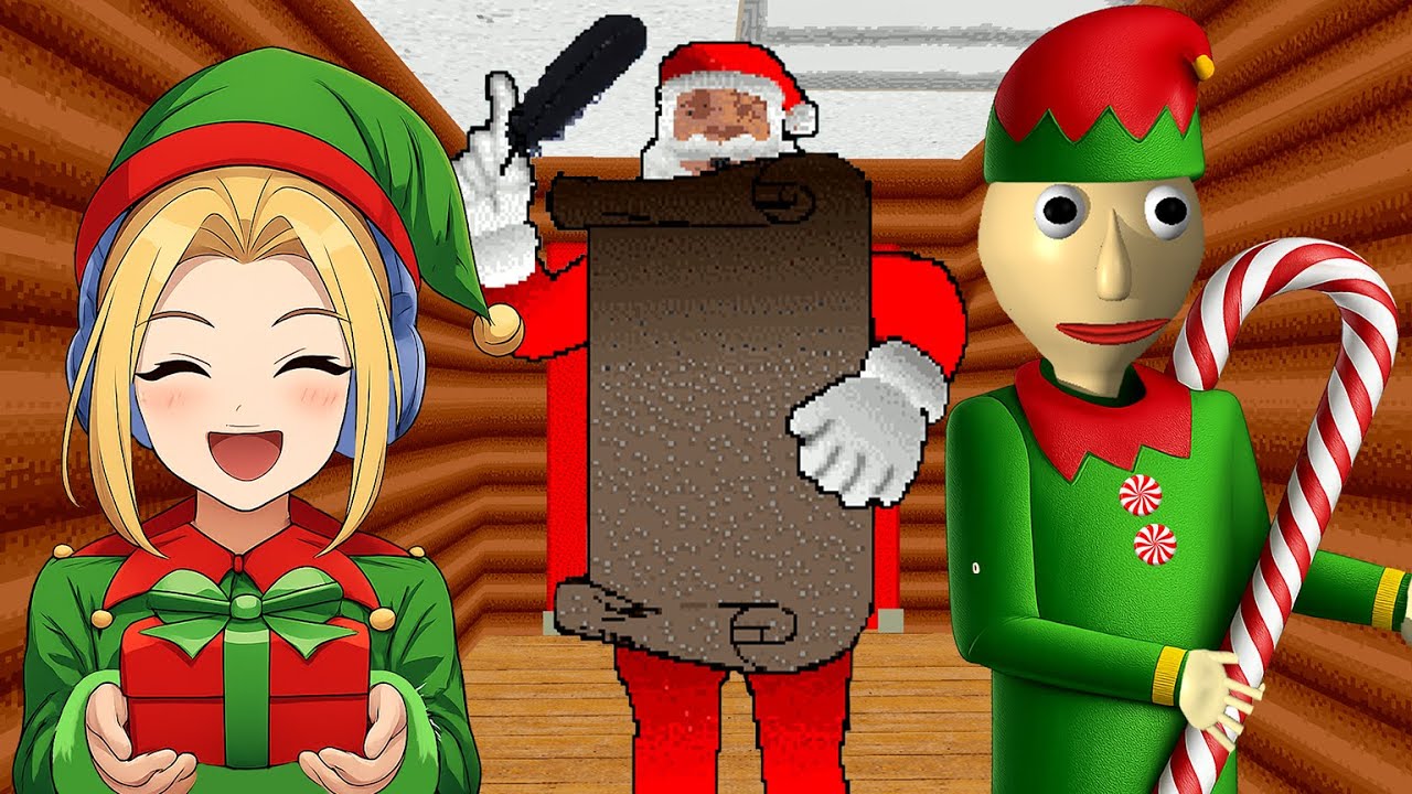 Only 7 Presents Can Save Christmas… (Baldi’s Basics) - YouTube