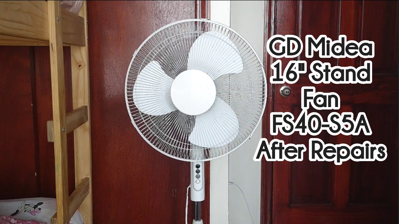 2006-08 GD Midea 16" Stand Fan Model FS40-S5A After Repairs - YouTube