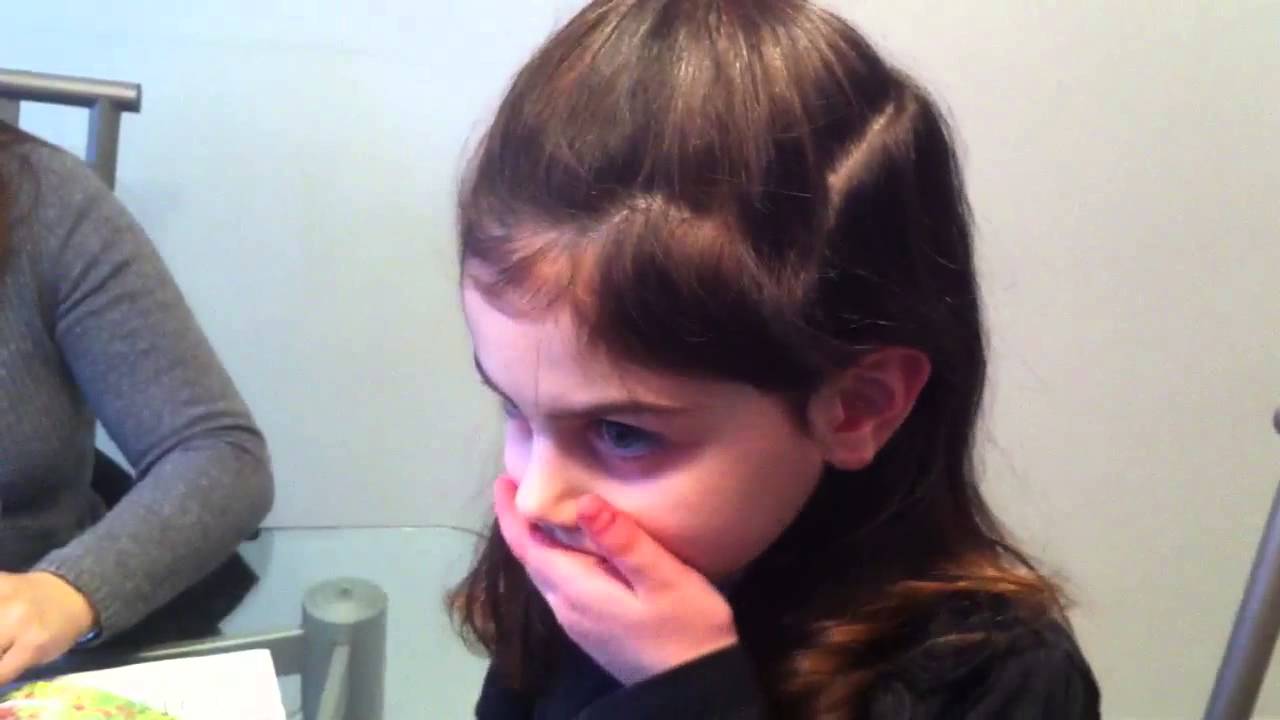 Abby learning to chew gum - YouTube