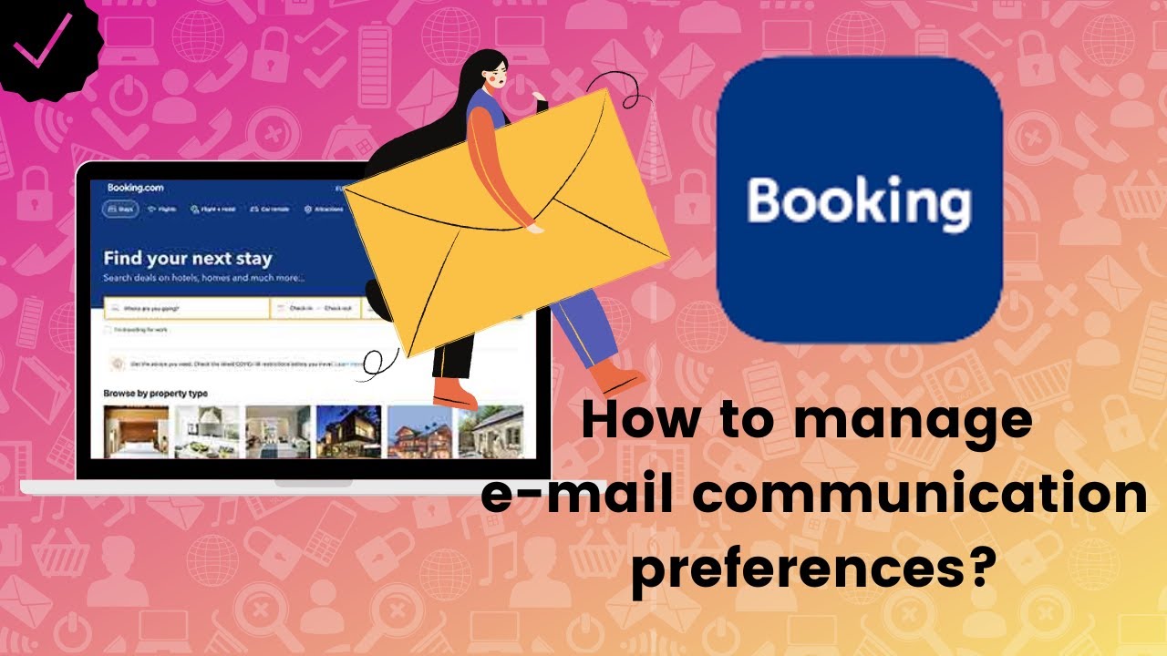 How to manage e-mail communication preferences on Booking.com? - YouTube