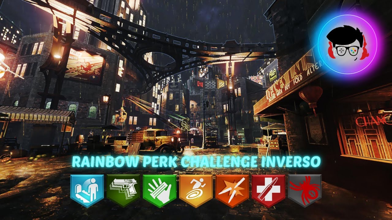 Rainbow Perk Challenge Inverso en Shadows of Evil | Black Ops 3 Zombies ...