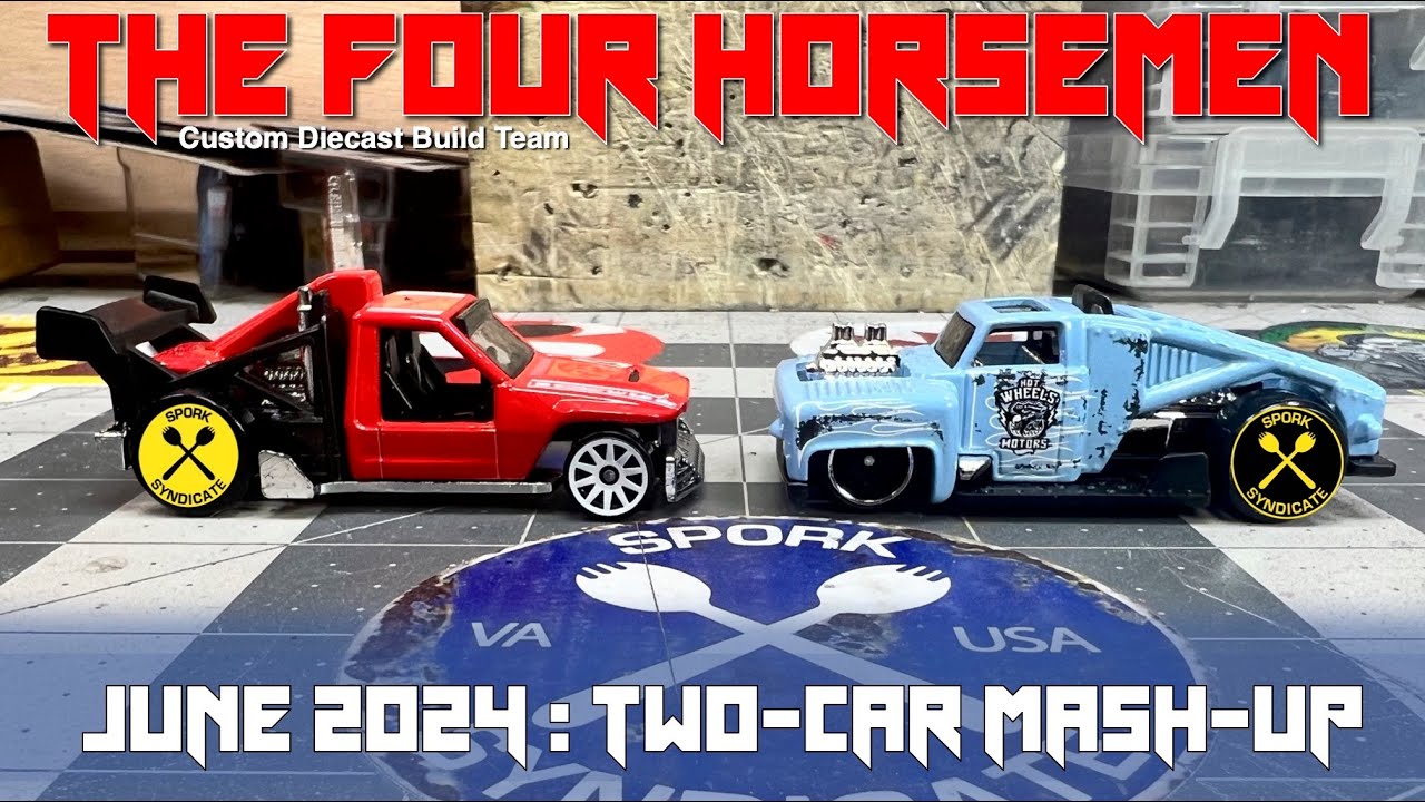 #FourHorsemenDiecast June 2024: Two-Car Mash-Up - YouTube