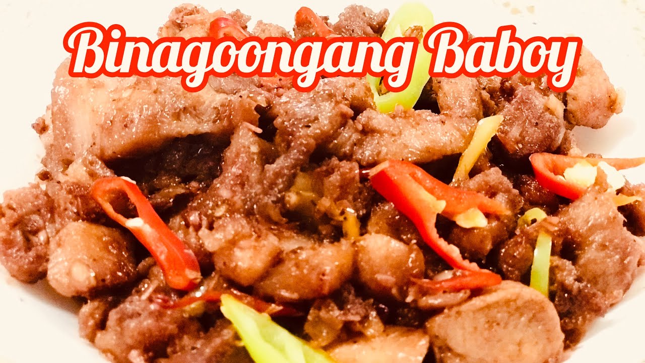 Binagoongang Baboy, Pork Binagoongan, Pinoy Recipe - YouTube