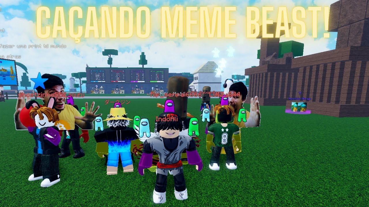 CAÇANDO MEME BEAST! #roblox #memesea #memebeast - YouTube