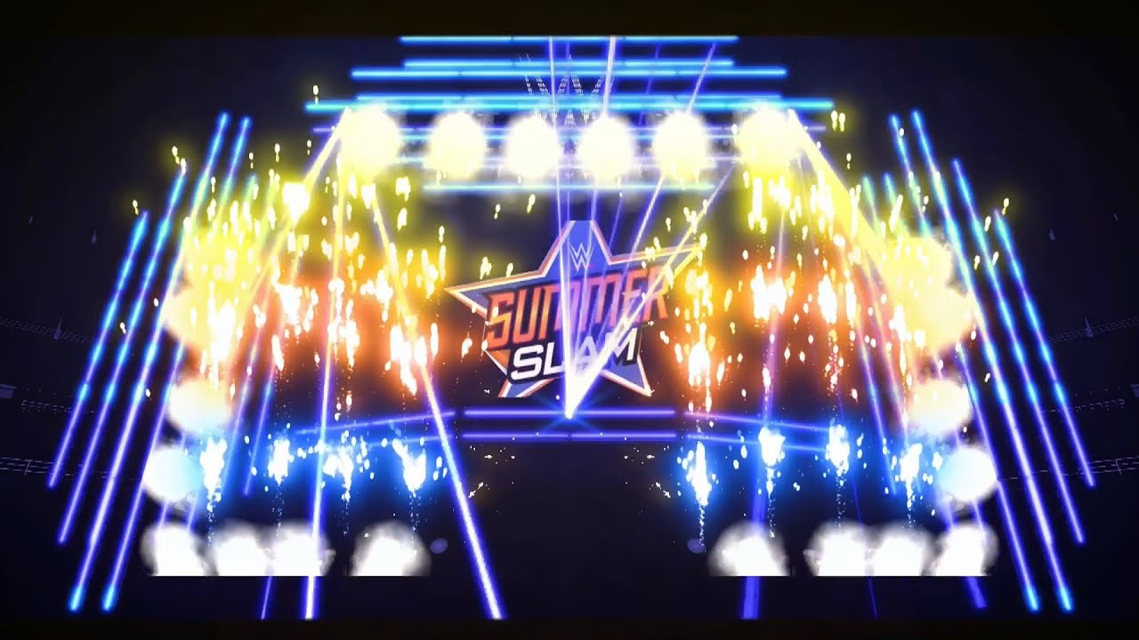 WWE SummerSlam 2020 Custom Opening Pyro Stage Animation - YouTube