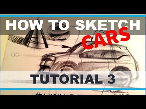 Car Sketch Tutorial P 3 - reflections - YouTube