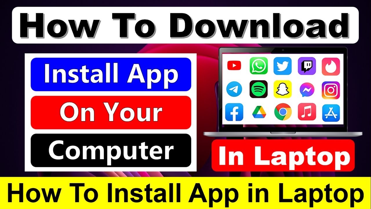 How To Download & Install Application in Laptop/PC - YouTube