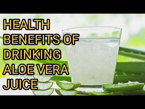 9 healthy benefits of drinking aloe vera juice - YouTube