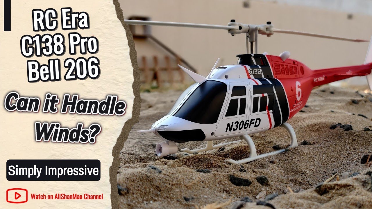 Windy Day Test: RC Era C138 Pro Bell 206 Flight Performance - YouTube