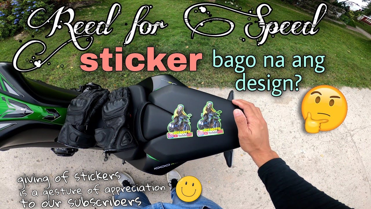 Reed for Speed sticker bago nang design? Ano ba ang purpose ng sticker ...