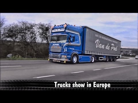 Trucks show in Europe | Шоу грузовиков Европы - YouTube
