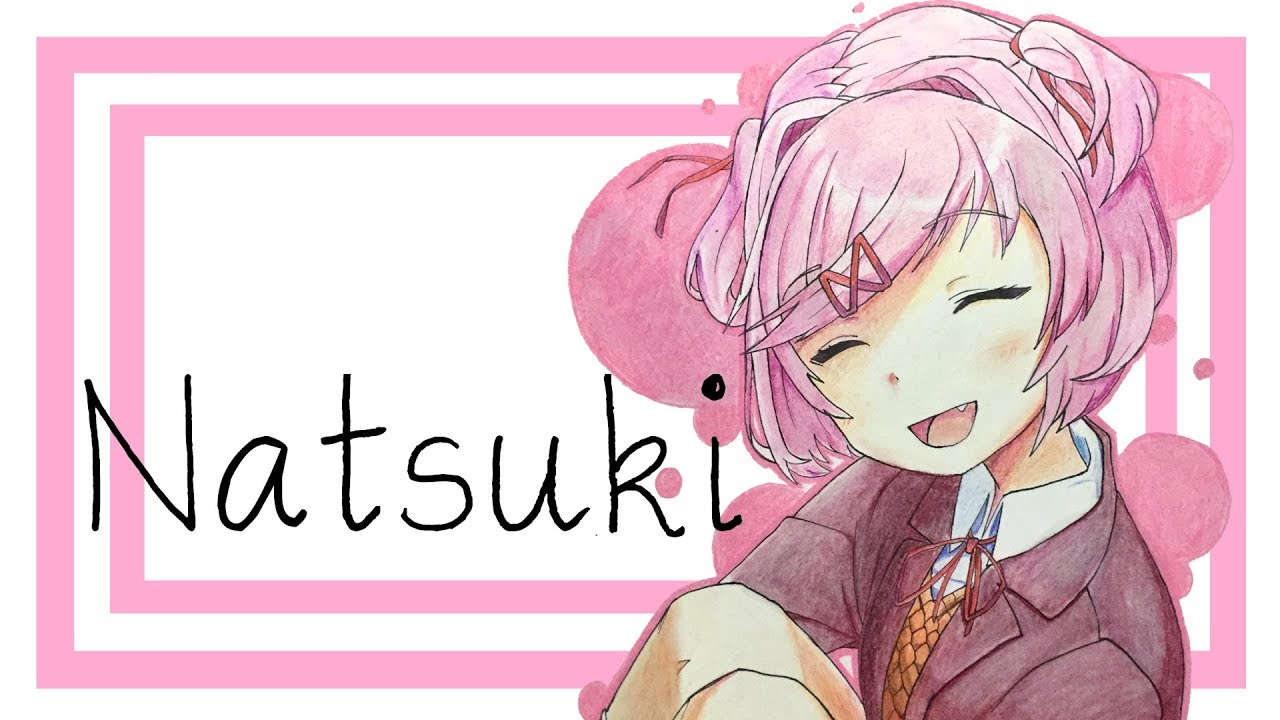 Doki Doki Literature Club Speed-draw: Natsuki - YouTube
