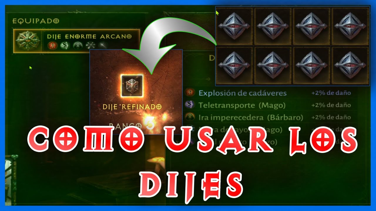 DIABLO IMMORTAL - GUIA PARA USAR DIJES - YouTube