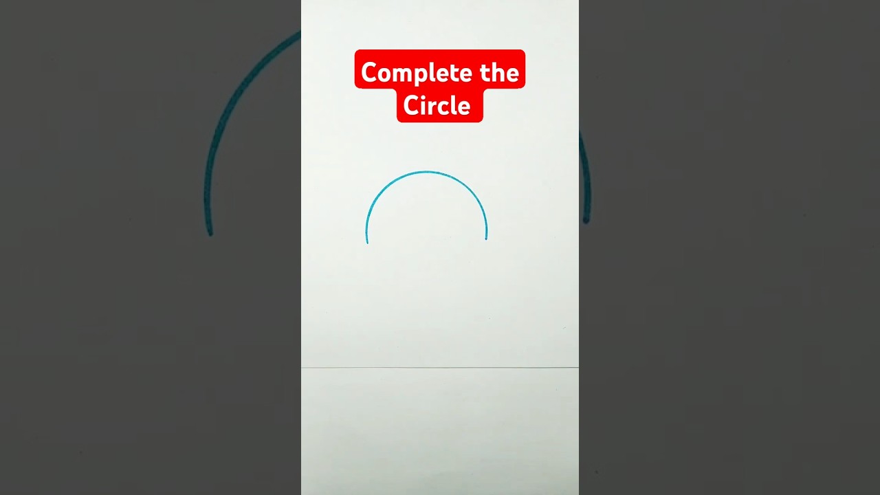 given an arc complete the circle - YouTube