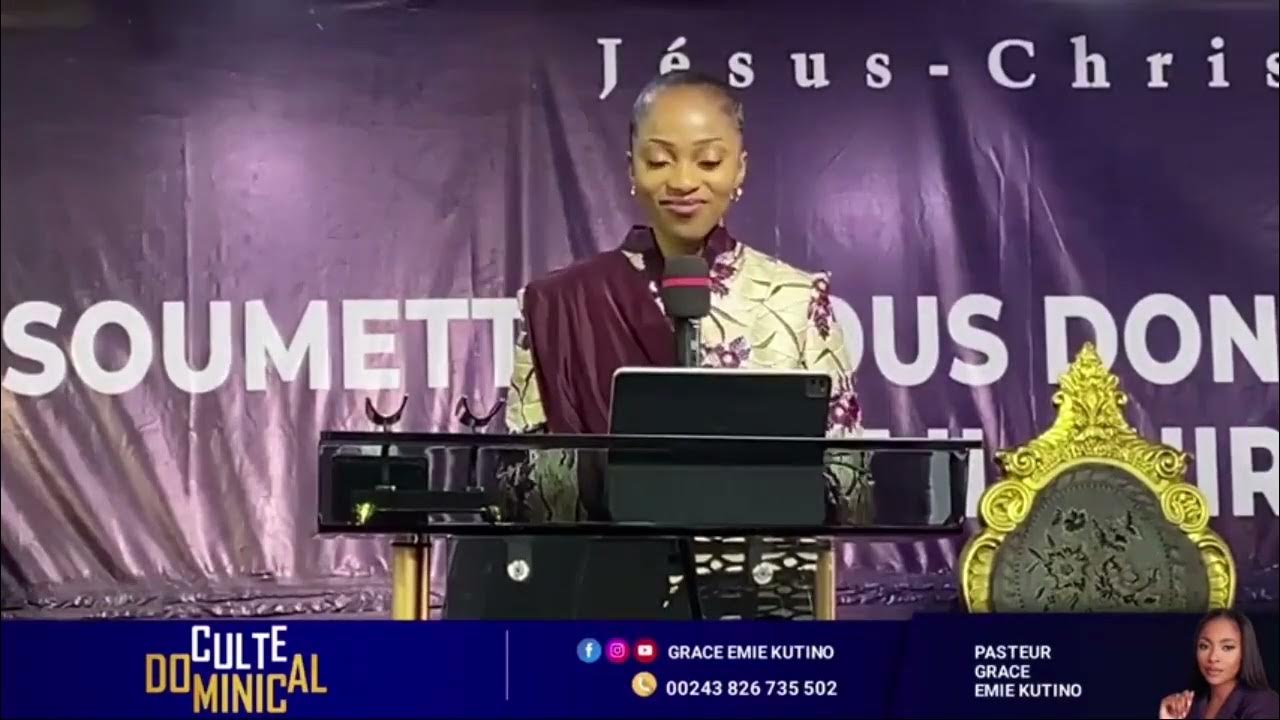 CULTE D'ACTIONS DE GRÂCE DU DIMANCHE 10 MARS 2024 AVEC LE PASTEUR GRÂCE ÉMIE KUTINO - YouTube