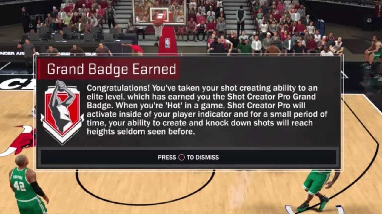 NBA 2K17| Grand Badge for Shot Creater is Cheese!!| 30 points on the 1 ...