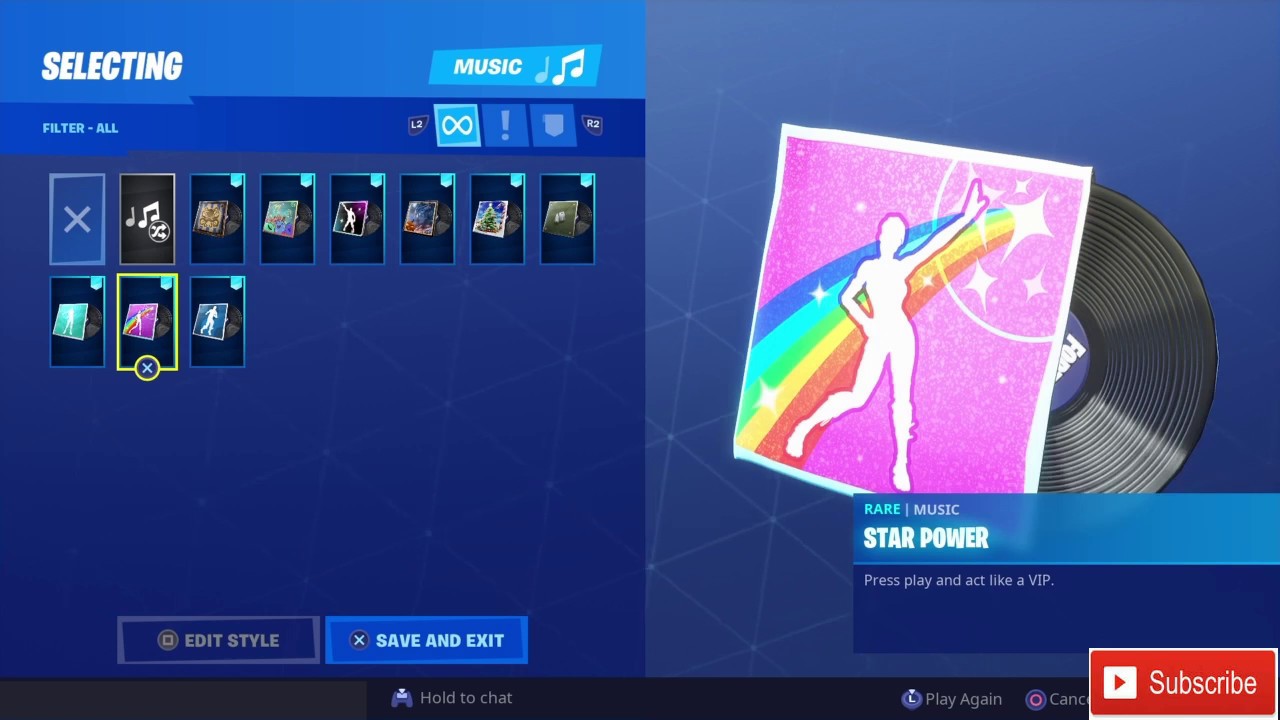 *RARE* FORTNITE STAR POWER REMIX - 1 HOUR - HD STAR POWER - YouTube