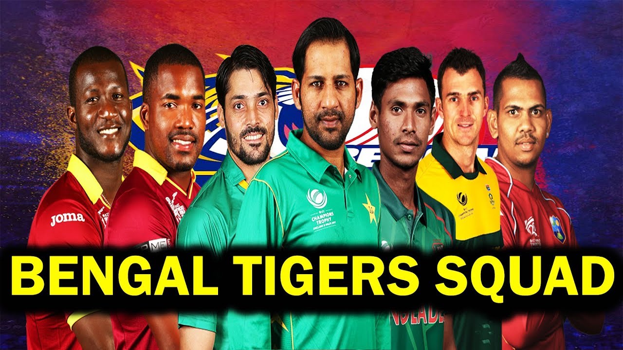 Bengal Tigers Squad for T10 Cricket League 2017 - YouTube