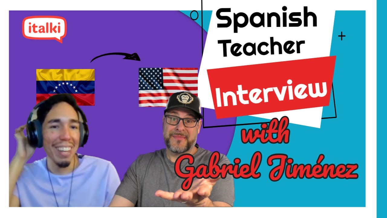 Interviewing my Venezuelan italki Spanish Teacher Gabriel! - YouTube